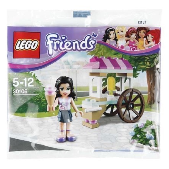 Lego | Toys | Lego Friends 306 Ice Cream Cart And Emma Figurine | Poshmark